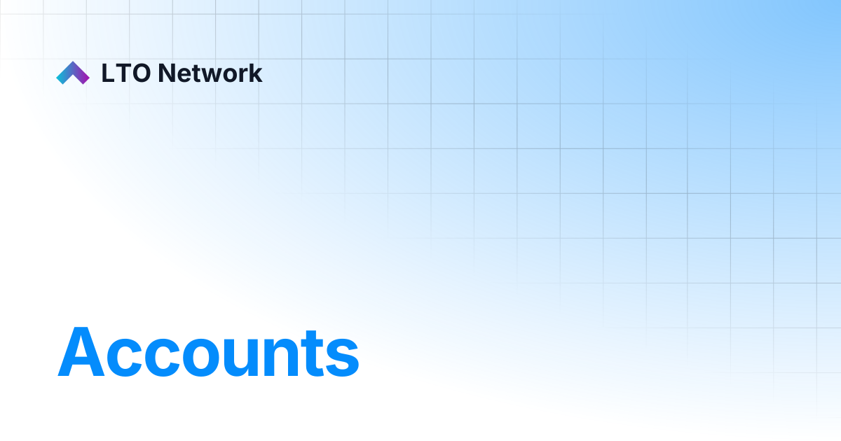 Accounts | LTO Network