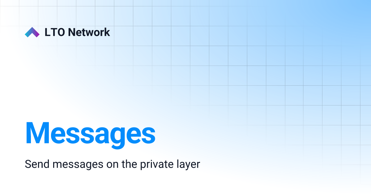 Messages | LTO Network